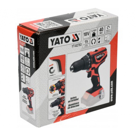 Máy Khoan Vặn Vít Pin 18V 40Nm Yato YT-82783 - Dụng Cụ Đa Năng Cho Mọi Gia Đình