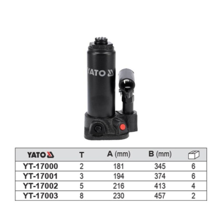 Con đội thủy lực lùn Yato 2T - 8T