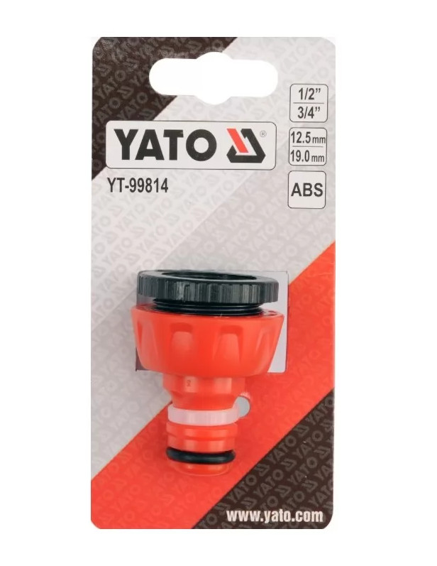 Đầu Nối Nhanh Vòi Nước Ren Trong 1/2 3/4 ABS Yato YT-99814