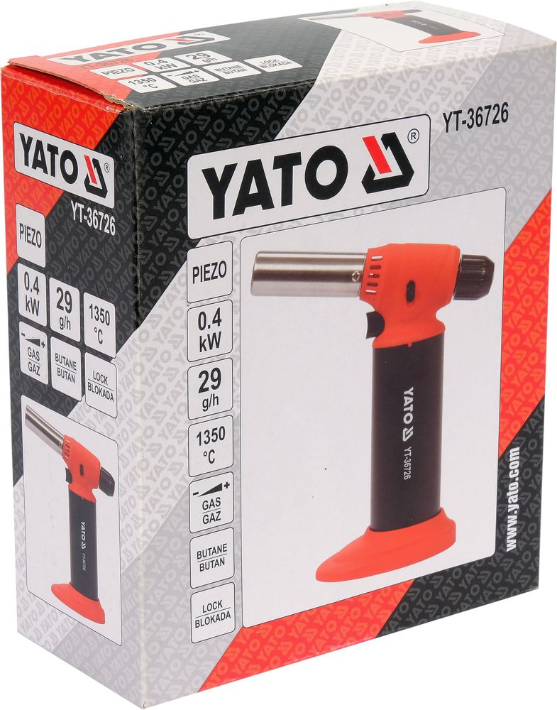 Đèn khò gas mini Yato YT-36726 | 1350°C | Công suất mạnh mẽ | Tiện lợi