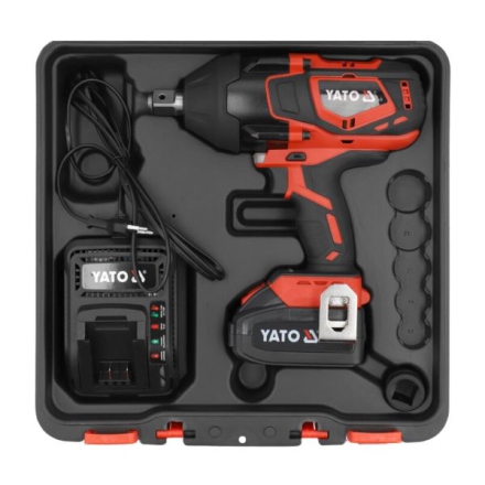 Máy Bulong Yato YT-828075 3/4" Pin 18V 2000Nm Đầu Chuyển 1/2" - Giải ...