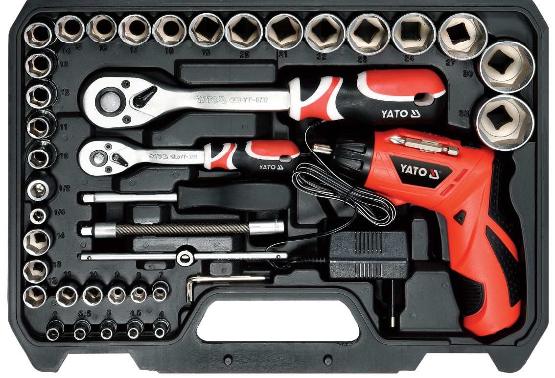 100개 세트 Yato YT-12685 소켓 렌치 - 다기능, 편리, 내구성이 뛰어난 수리 도구
