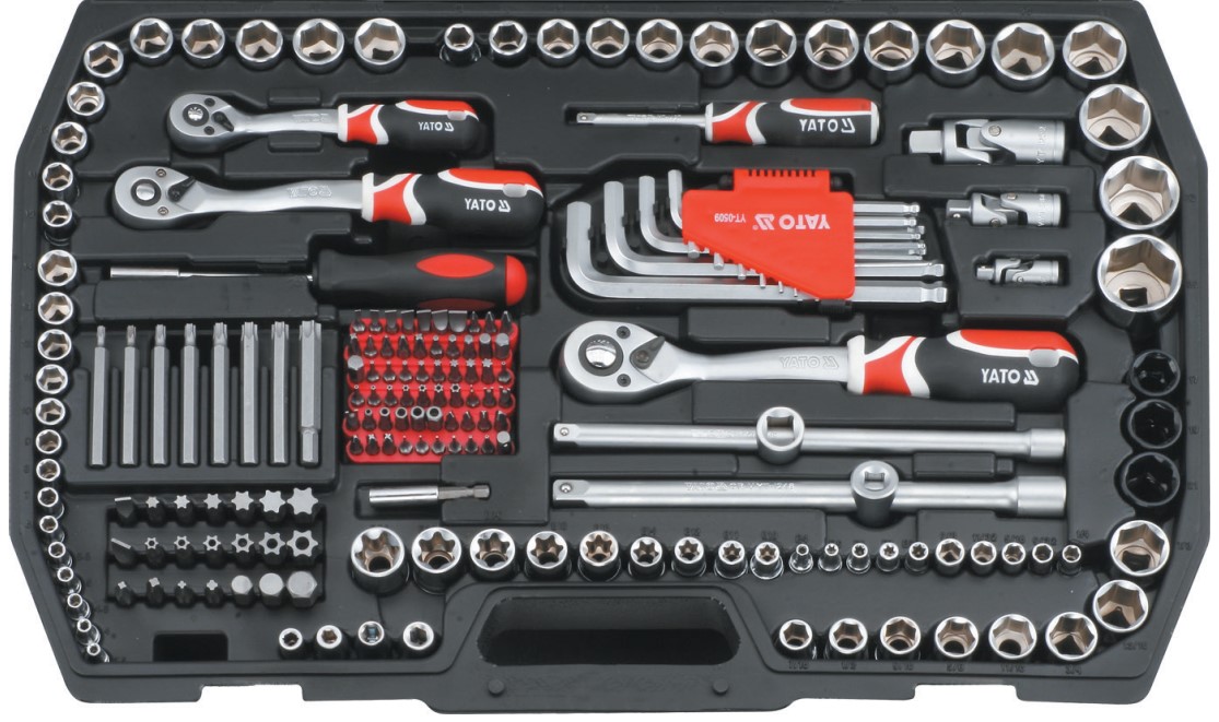 Yato YT-38941 225件汽车修理工具套件 - 满足所有修理需求的完美解决方案